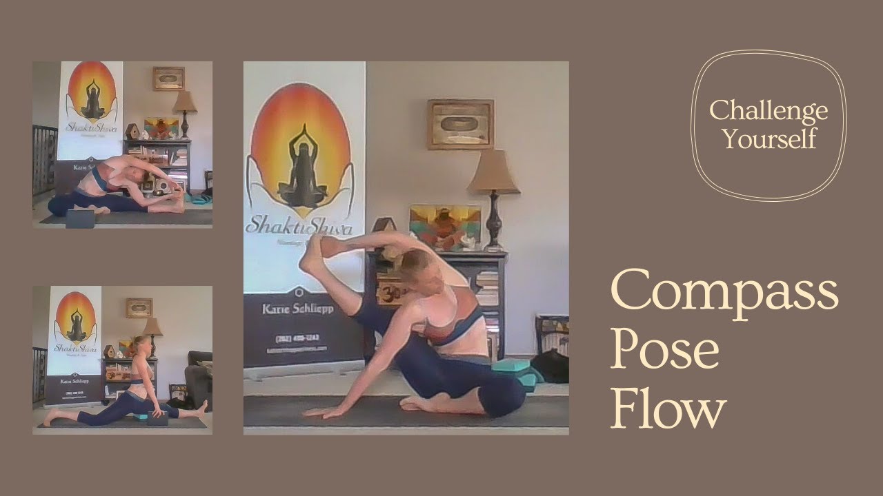 Compass Pose Flow / Yoga Challenge - YouTube
