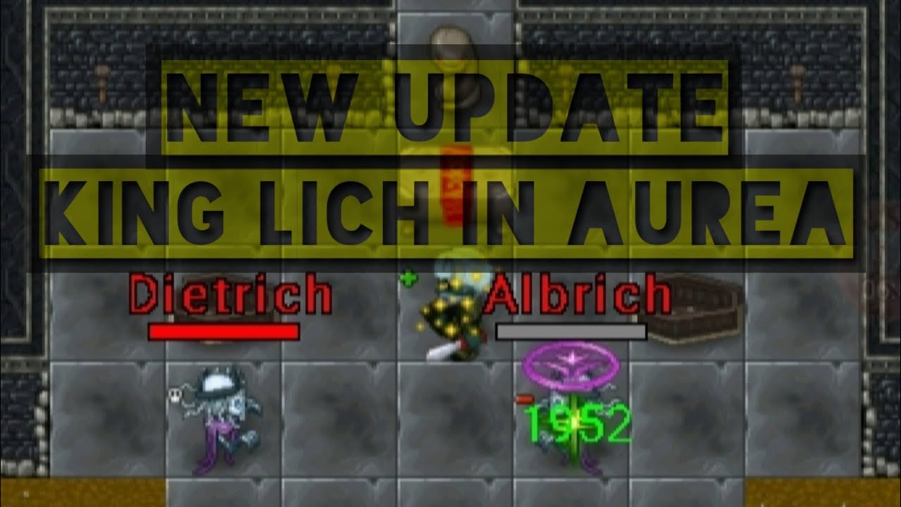 TibiaME • tutorial go new king lich aurea 2021 - YouTube