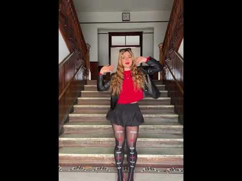 Passion Bow Back Seam Crotchless Tights