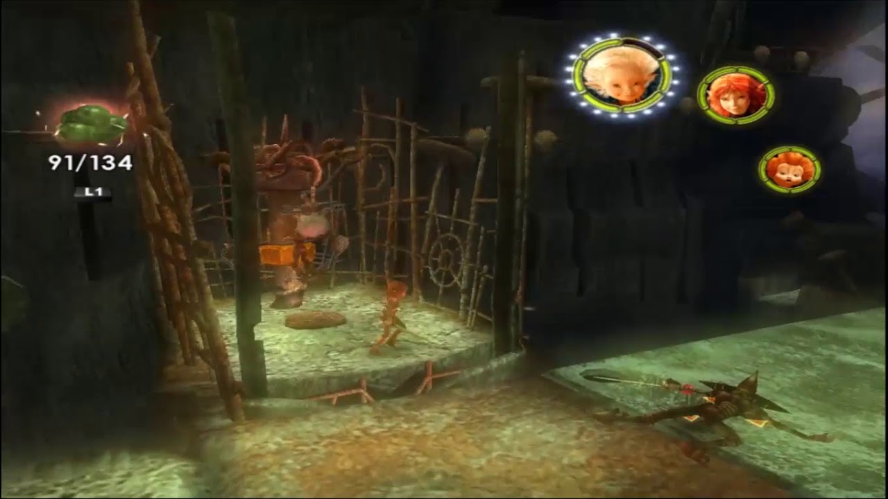 Arthur and the Invisibles ps2 HD level 9-2 open the platform - YouTube