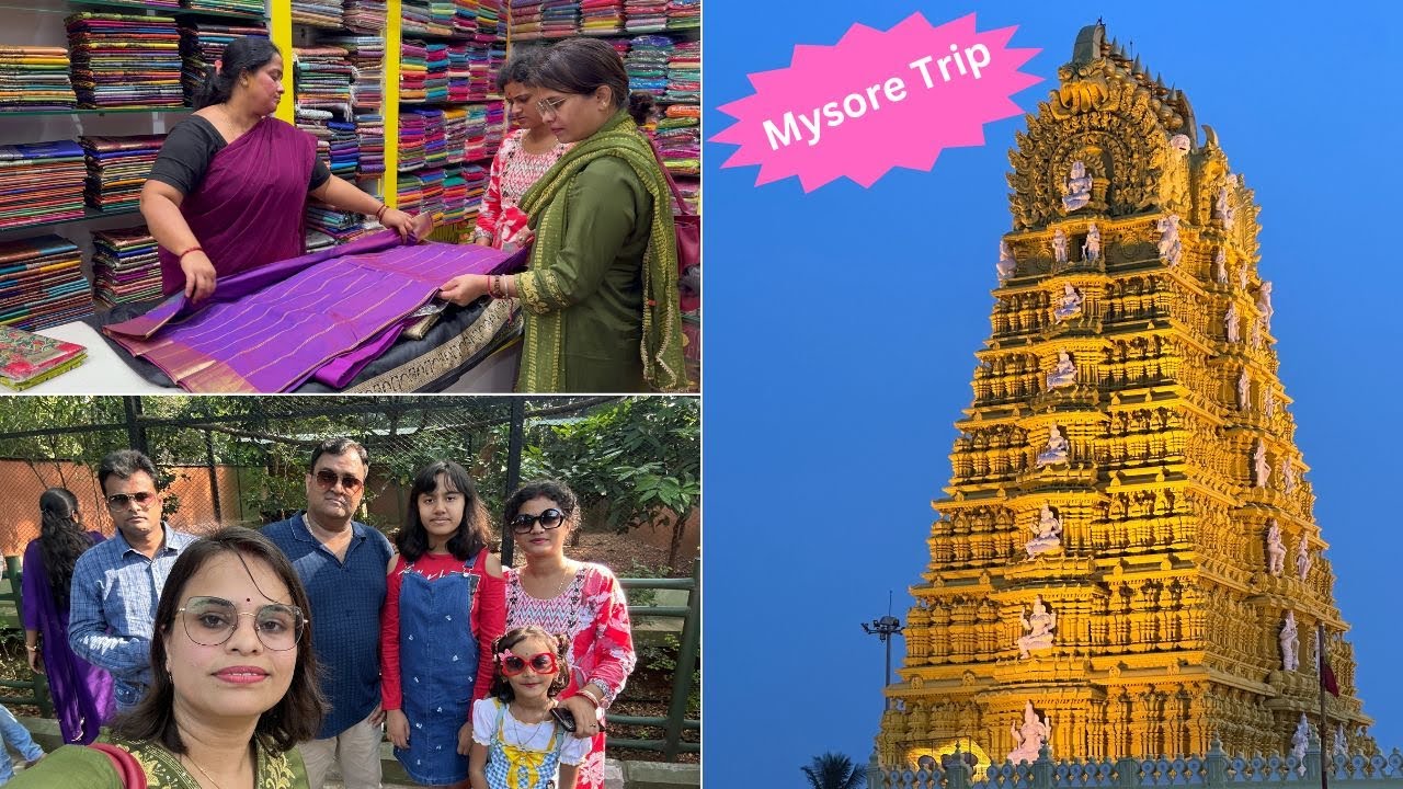 Mysore Silk Saree Shopping || Mysore Trip - Zoo Visit, Chamundeshwari ...