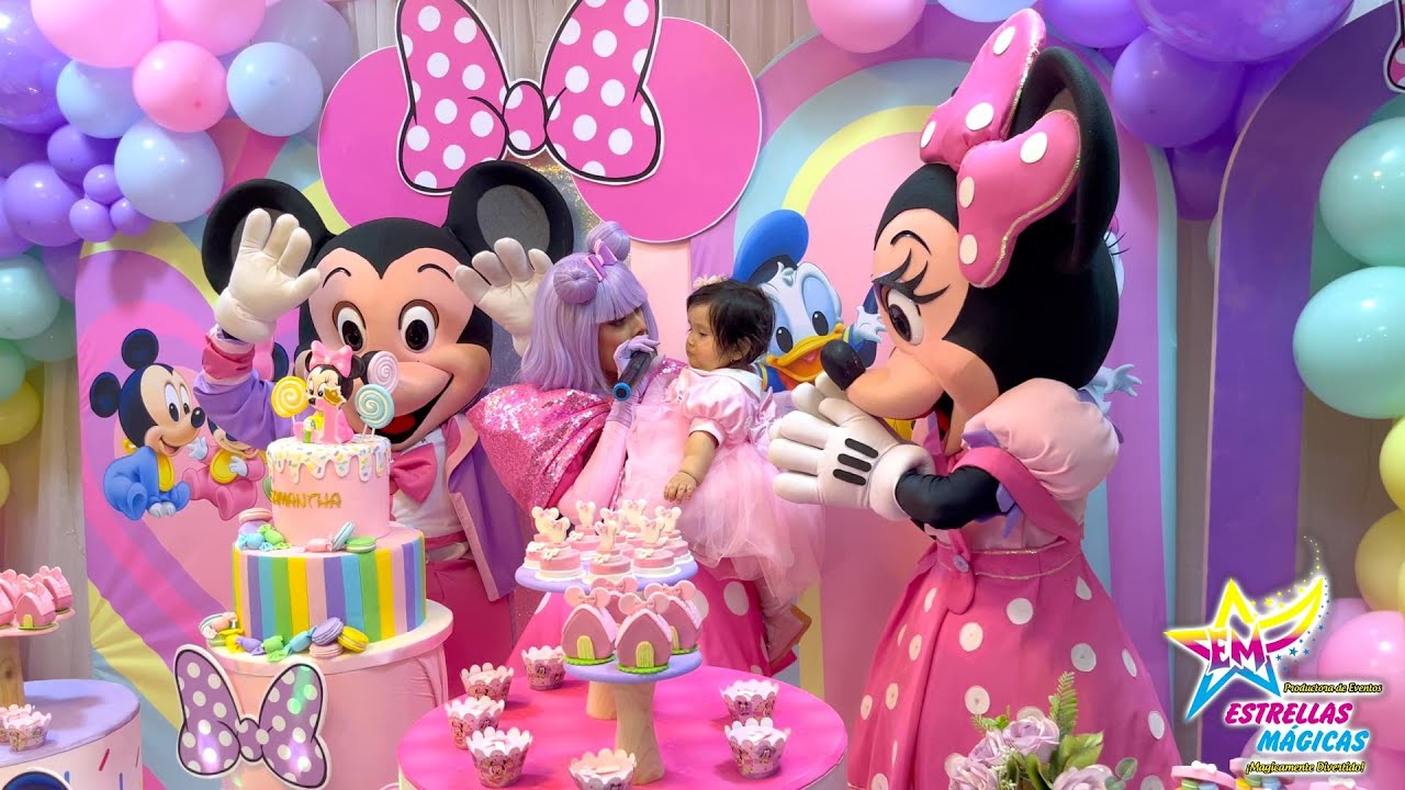 Show Infantil con Minnie y Mickey Mouse Rosa con Estrellas Mágicas ...