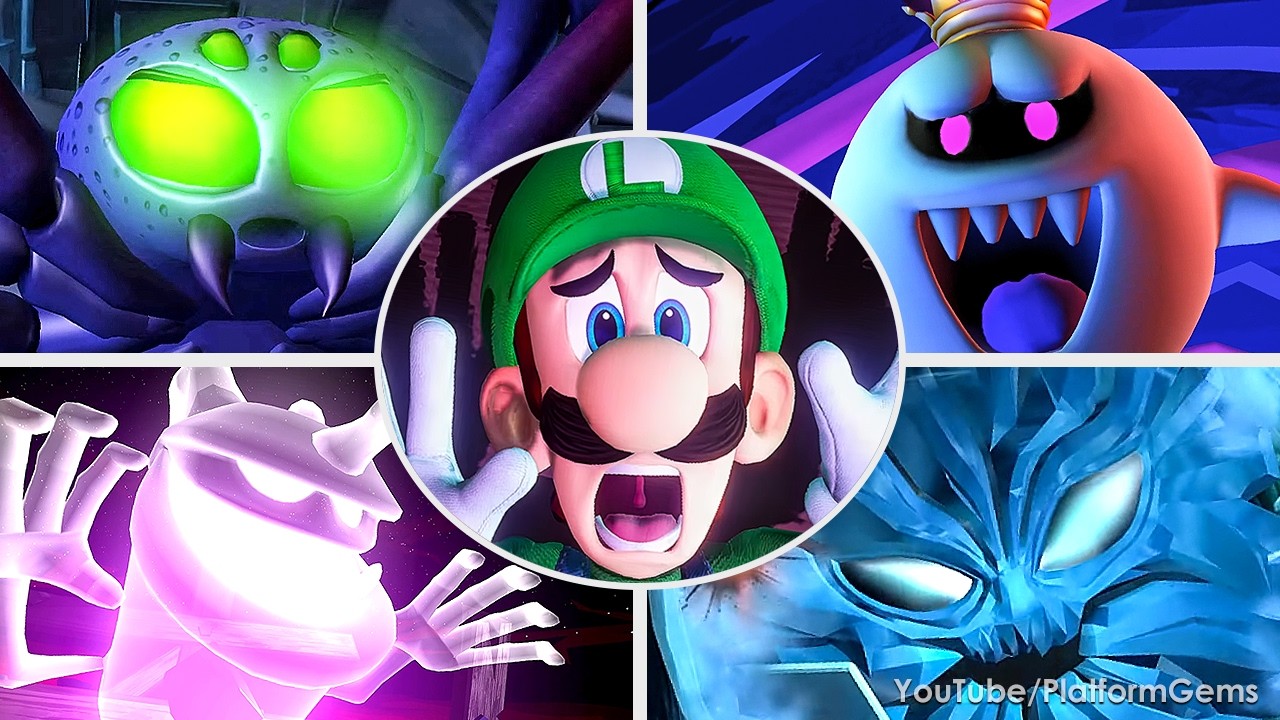 Luigi's Mansion 2 HD - All Bosses (With Cutscenes) [1080p] - YouTube