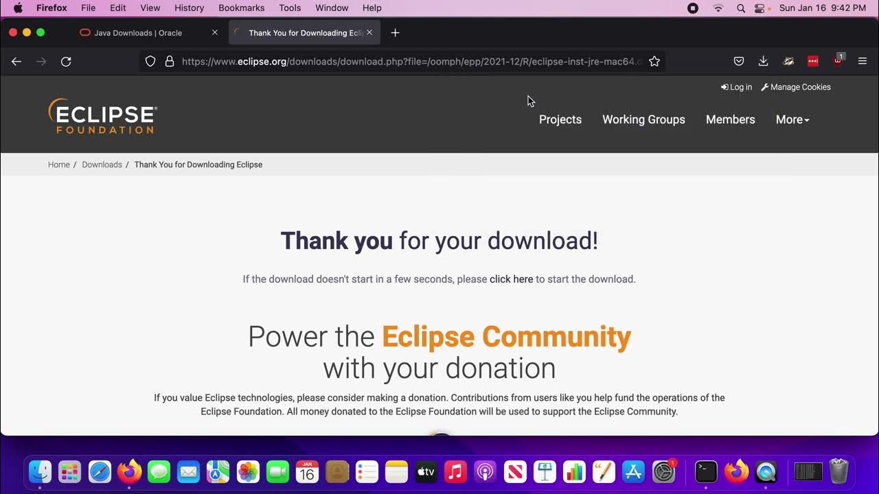 Installing eclipse 2021-12 on MacOS - YouTube