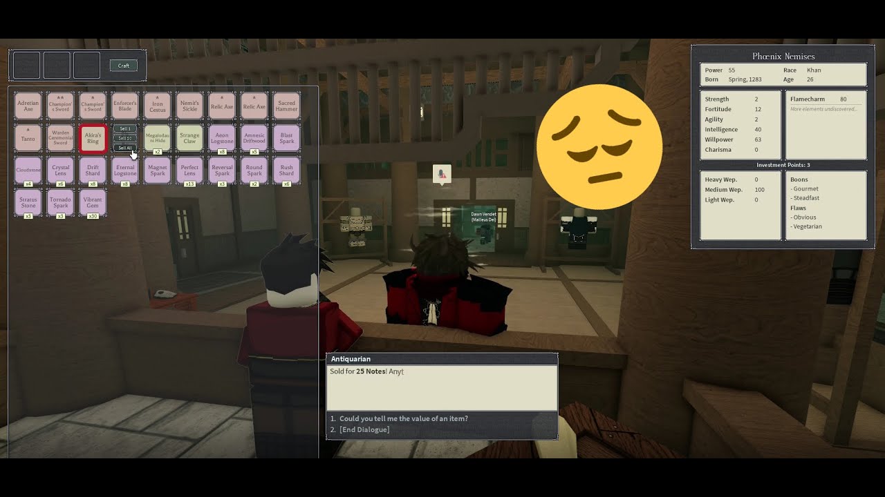 Accidently selling an Akira's Ring | Deepwoken - YouTube