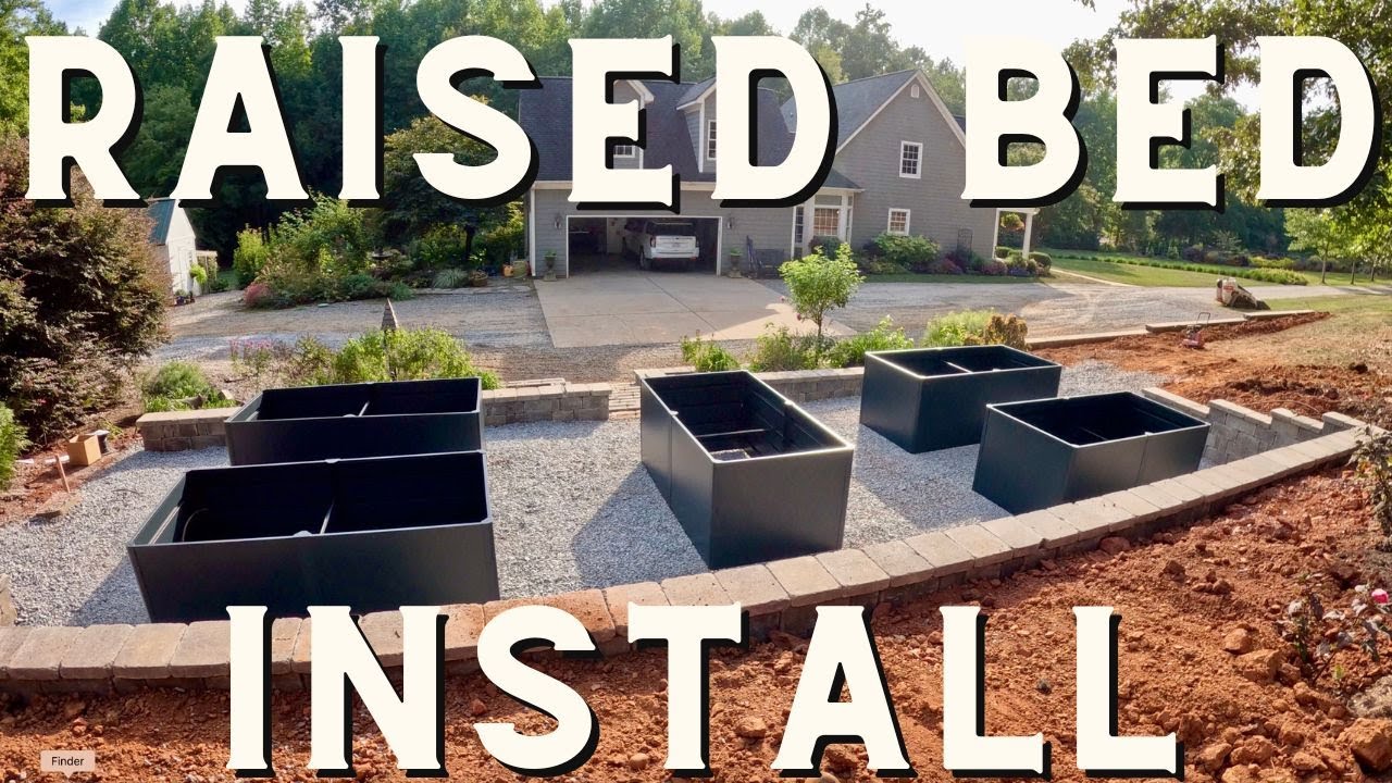 Great Progress at the Terraced Garden - The Boxes Are In! - YouTube