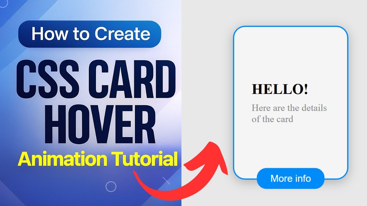 How to Create a Modern Card Hover Animation Using HTML & CSS - YouTube