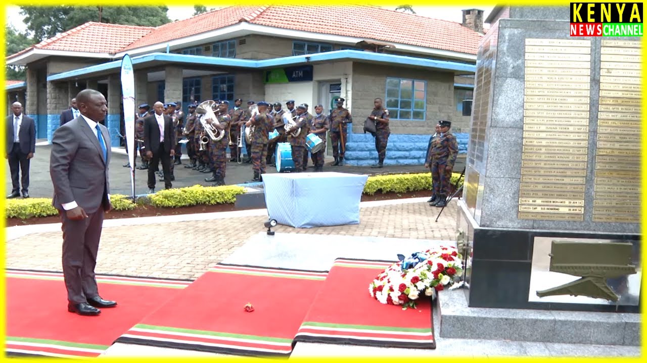 Ruto gets EMOTIONAL while laying Wreath at Moi Airbase for fallen KDF ...