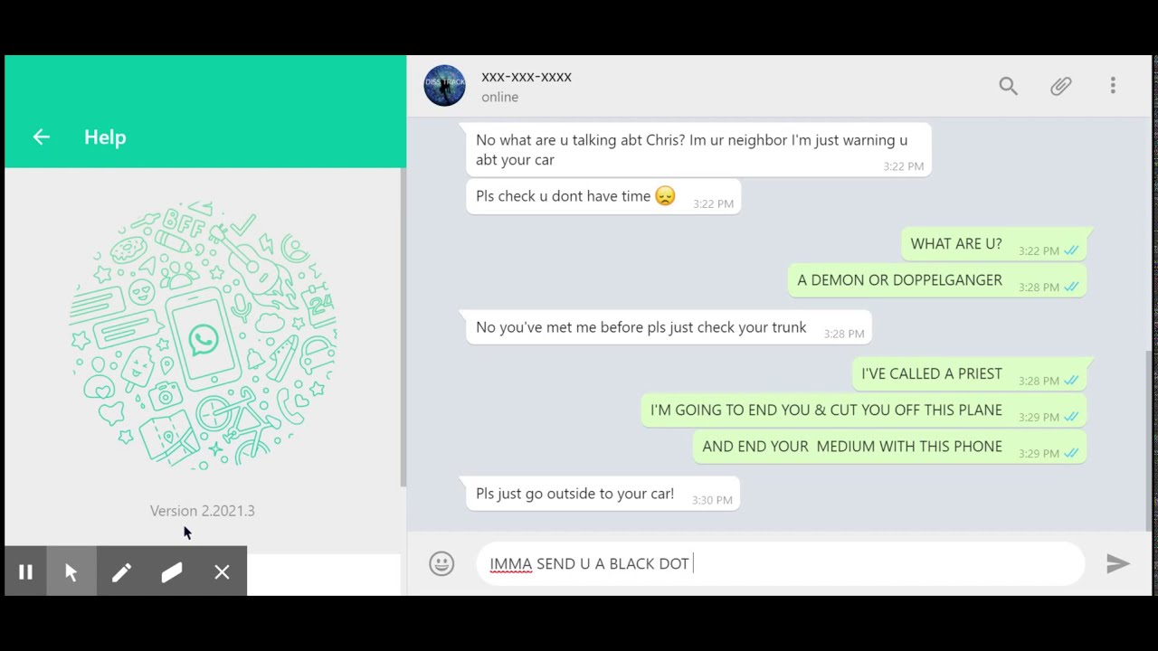 Creepypasta text mssg story part2 - YouTube