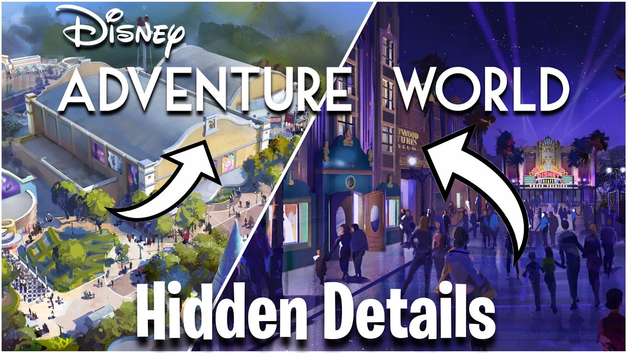 Exploring Hidden Details in Disney Adventure World Concept Art - YouTube