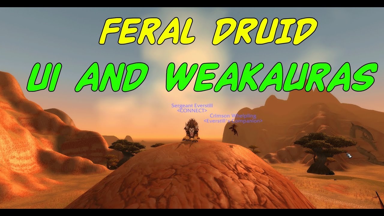 Feral Druid UI and Weakaura | Season of Discovery | Addons SoD | # ...