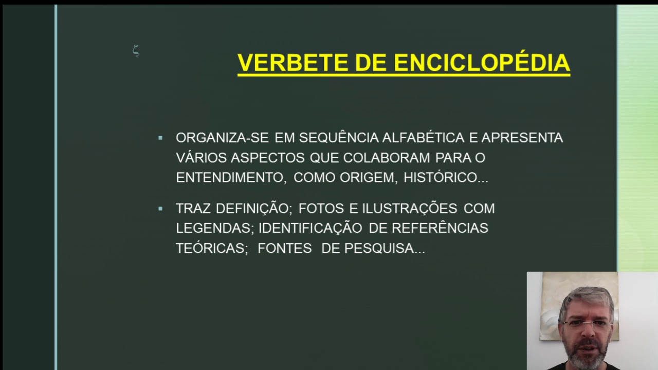 O Que é Verbete De Enciclopédia - RETOEDU