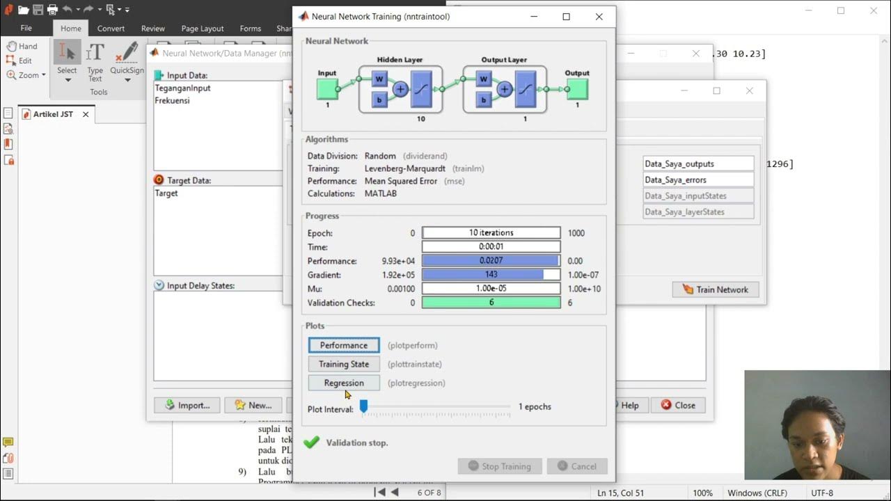 Implementasi Jaringan Syaraf Tiruan Dengan Software MATLAB 2024 - YouTube