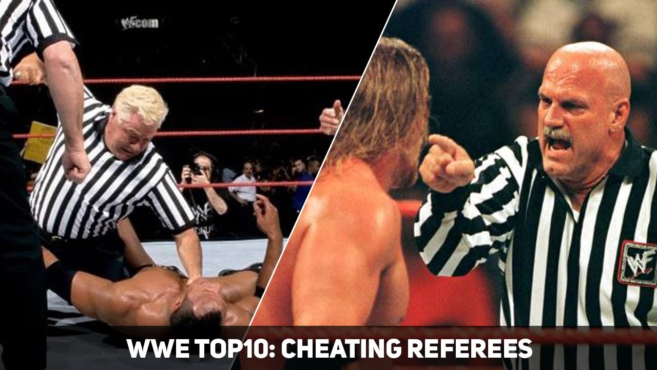 WWE TOP 10: Cheating referees - YouTube