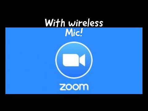How to Zoom with a Wireless Mic! - YouTube