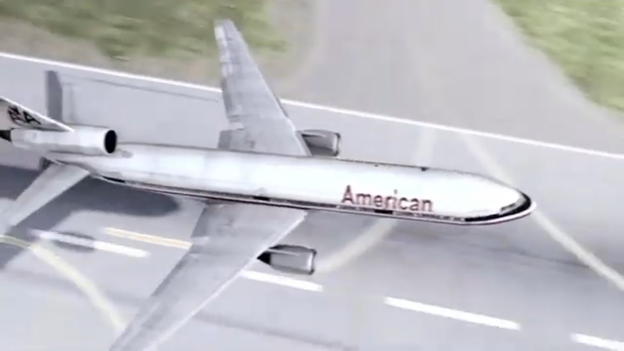 American Airlines Flight 191 - Crash Animation - YouTube