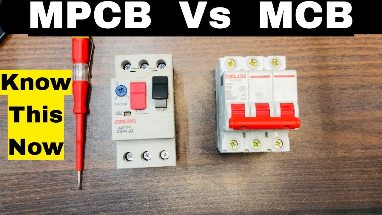 MPCB vs MCB: What's the Difference? | Motor Protection Circuit Breaker ...