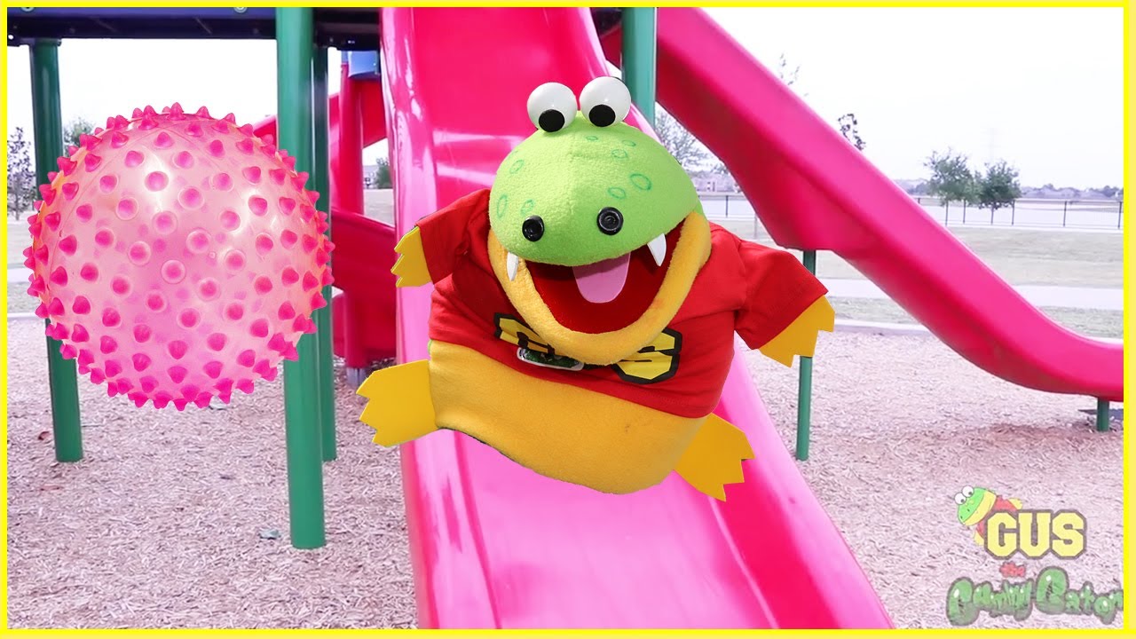 Playing at the Park Kids Playground! Family Fun with Slides, Swings and ...