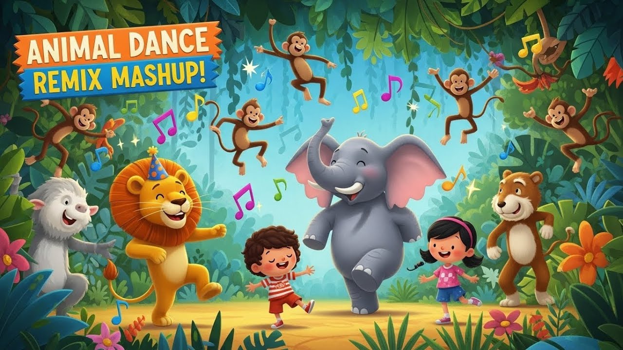 Animal Dance Remix Mashup | Animagic Studio - YouTube