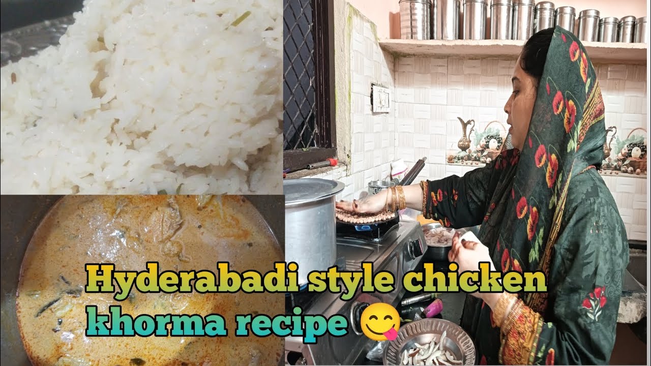 Hyderabadi style chicken khorma recipe 😋 - YouTube