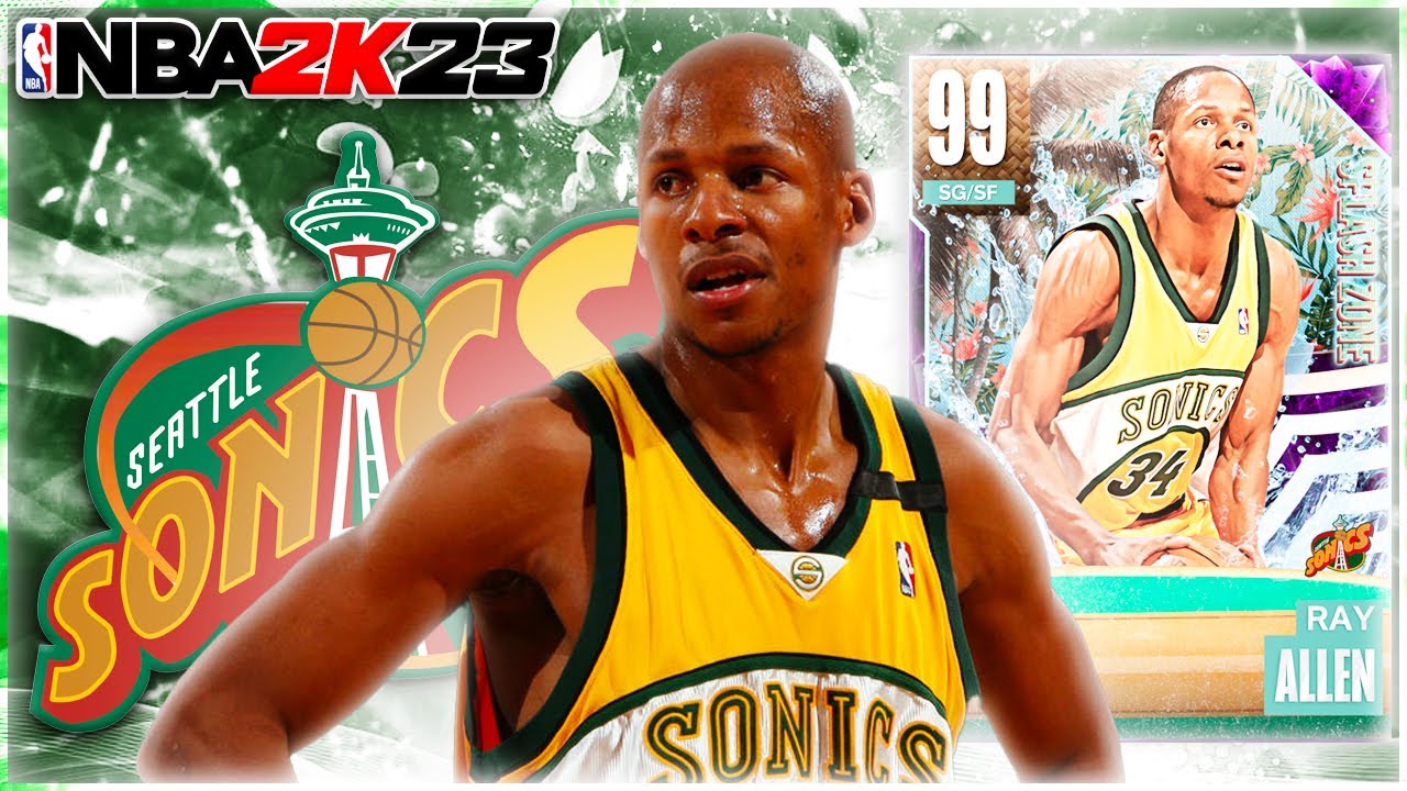 DARK MATTER RAY ALLEN GAMEPLAY! AMAZING BUDGET SG IN NBA 2K23 MYTEAM ...