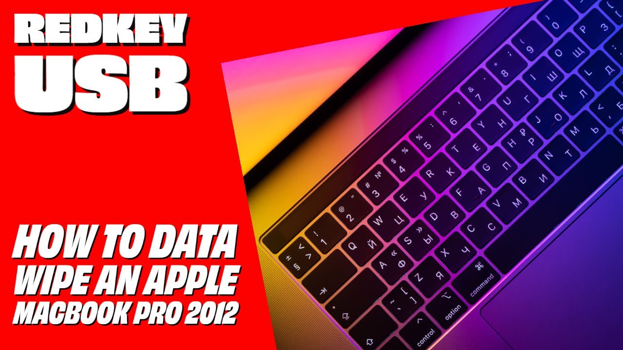 Redkey USB V2 - How to Data Wipe an Apple MacBook Pro 2012 - YouTube
