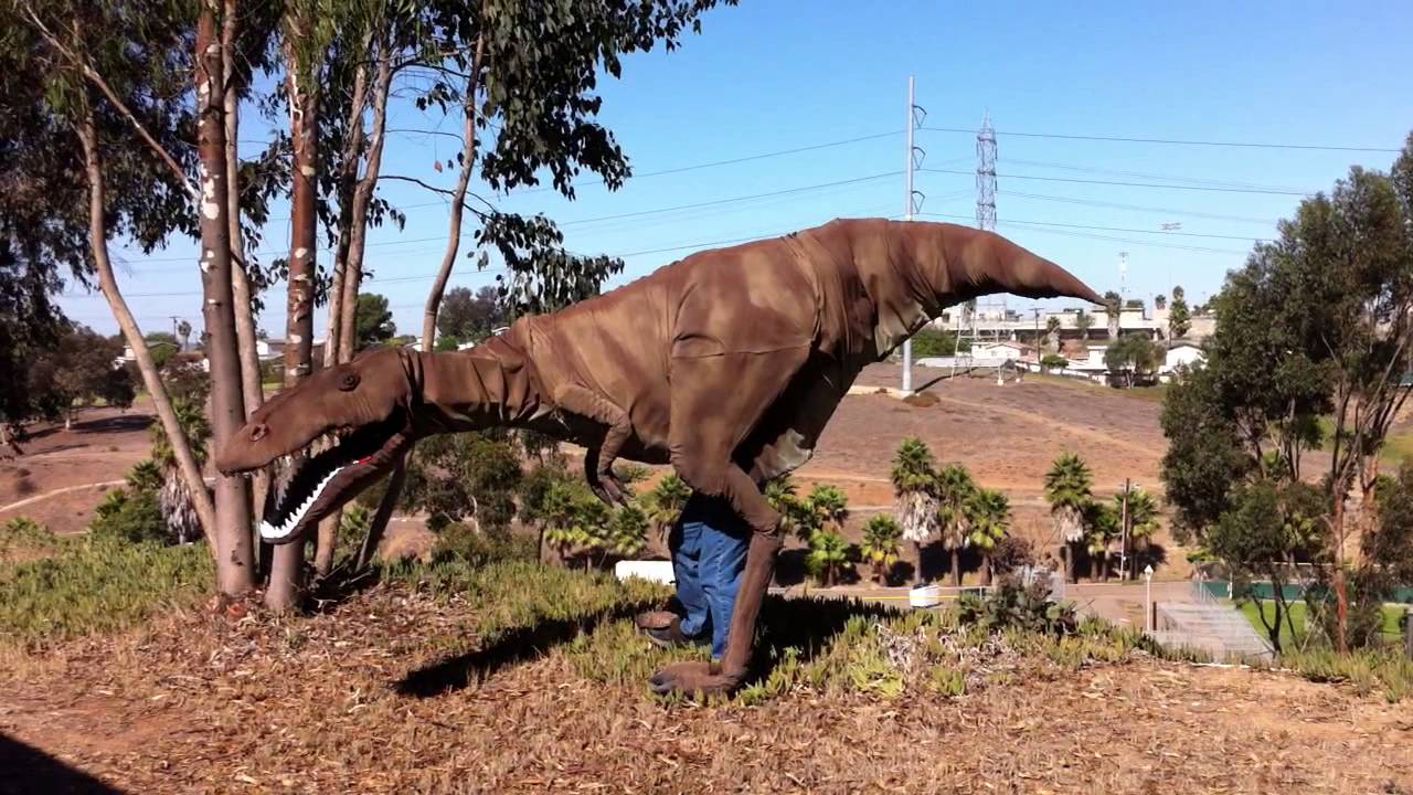 Best Homemade T-Rex Halloween costume Ever part 2 - Brandon's awesome ...