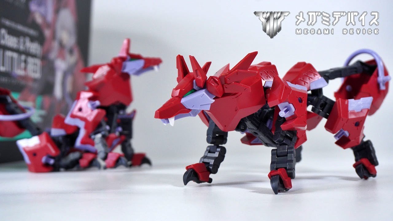 Megami Device Chaos & Pretty LITTLE RED Custom Wolf Mecha - YouTube