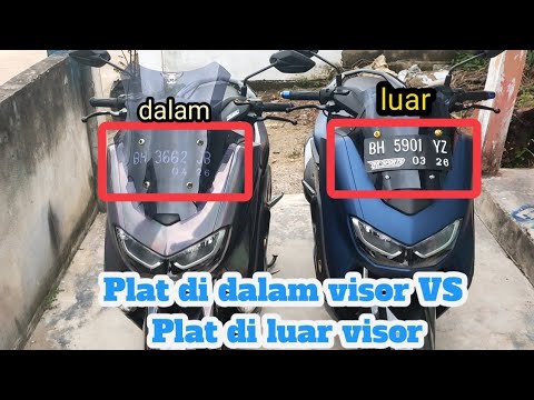 pasang plat di visor variasi NMAX new 2021 - YouTube