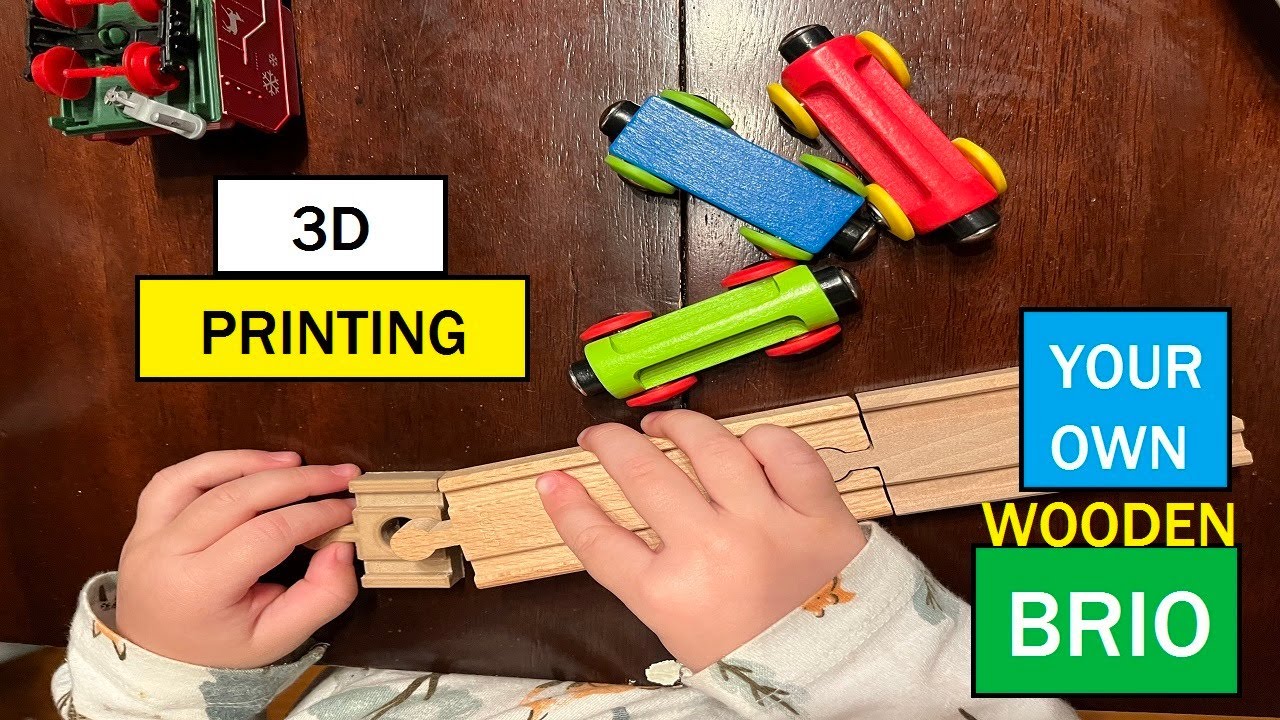 3D Print Your Own Wooden Brio Train Tracks! - YouTube