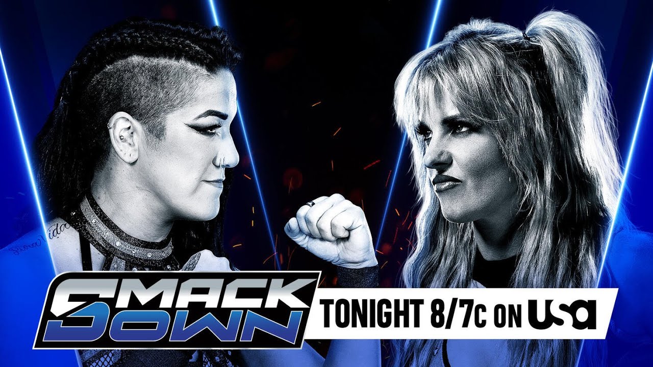 Bayley goes one-on-one with Candice LeRae at SmackDown | Bayley vs ...