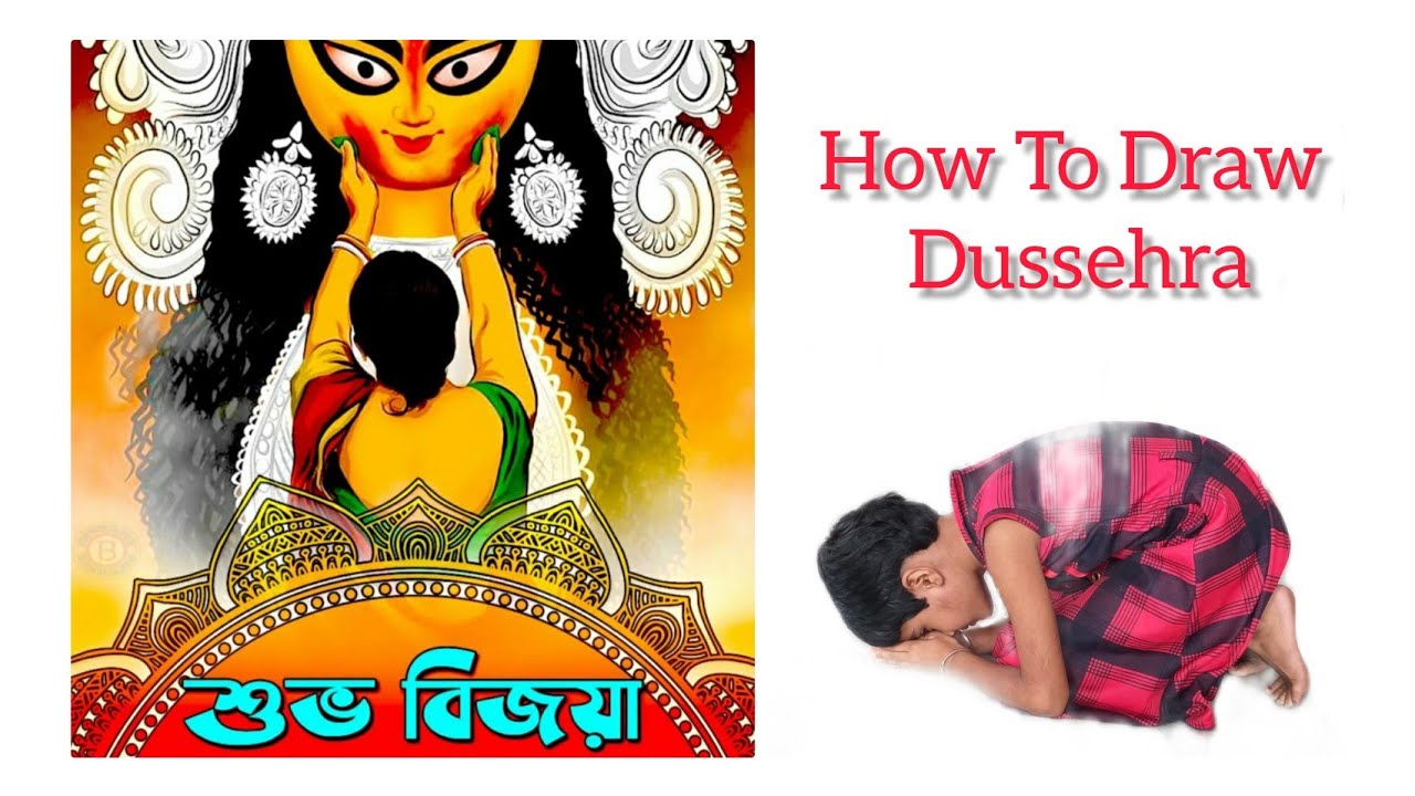 How To Draw Dussehra - YouTube
