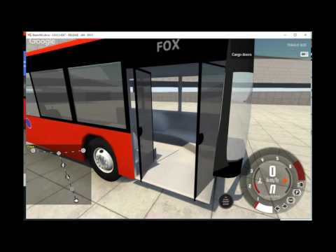 Beamng Low Floor bus Fox L - Door mechanics test