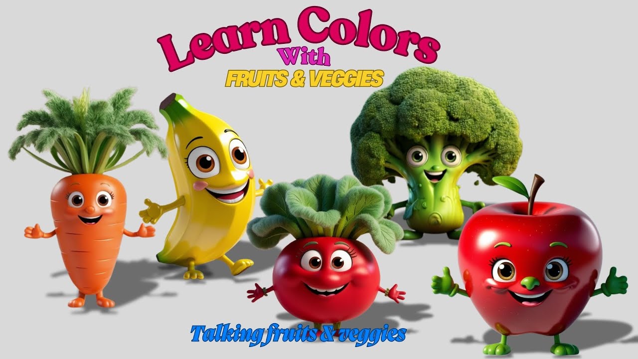 Fruits and veggies are funny Rhymes | Fun Learning for Kids - YouTube