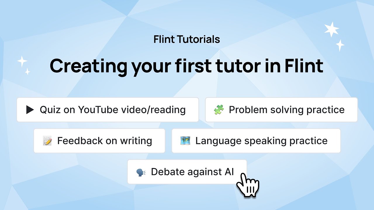 Creating your first AI Tutor in Flint - YouTube