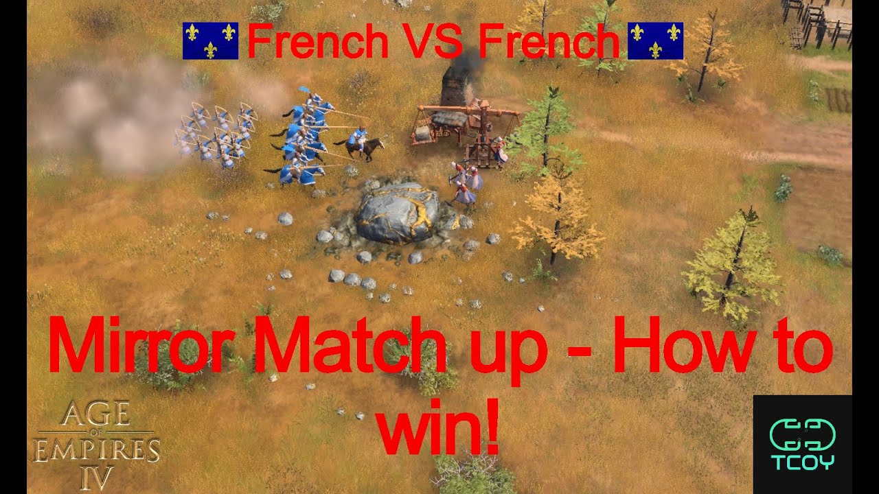AOE4 | How to Win a Mirror Match up | French vs French | Royal Knight ...
