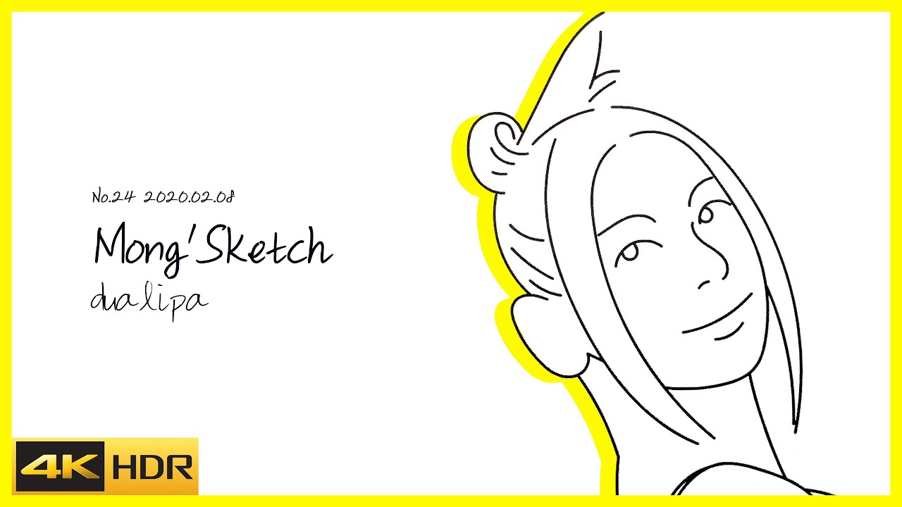 Drawing & Coloring and Fan Art Dua Lipa | Mong'Sketch No.24 - YouTube