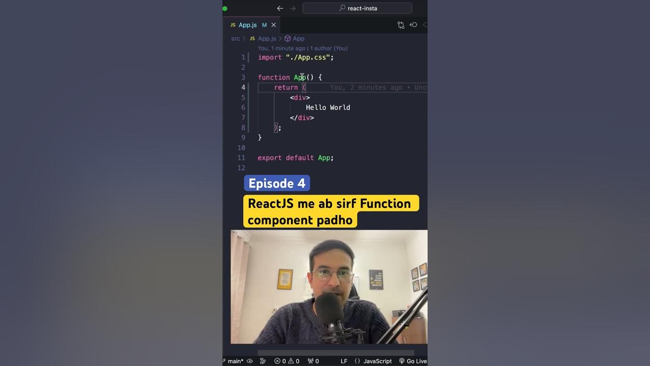 Reactjs Components Samjh Lo Reactjs Reactjstutorial Youtube