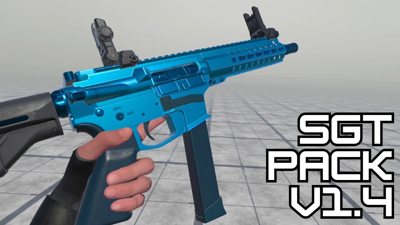 Everything in v1.4 of The SGT Gun Pack! | Bonelab Mods - YouTube