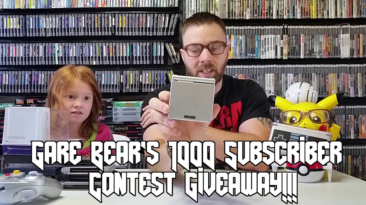 Gare Bear's 1000 Subscriber Contest Giveaway!! - YouTube