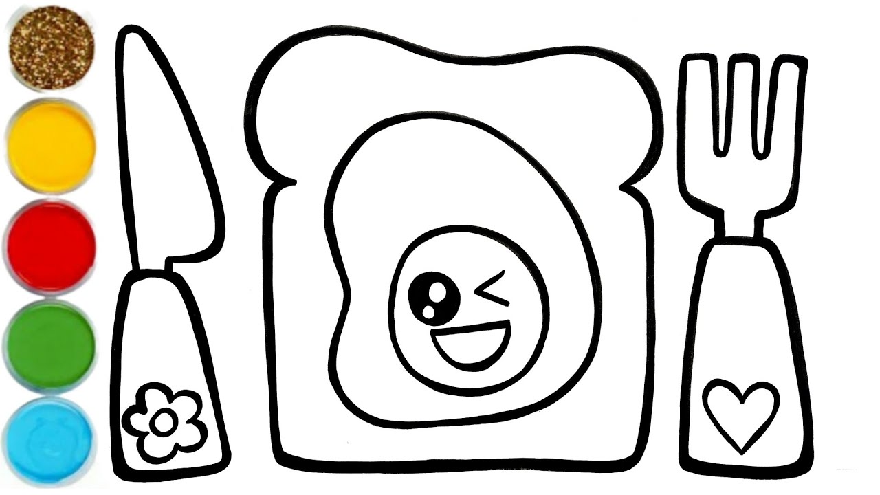 How to Draw Happy Meal for Kids and Toddlers! | | Happy Meal Toast ...