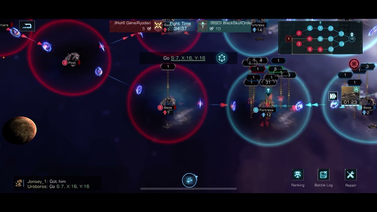 BSO vs HXH for #1 in Infinite Galaxy PVP - YouTube