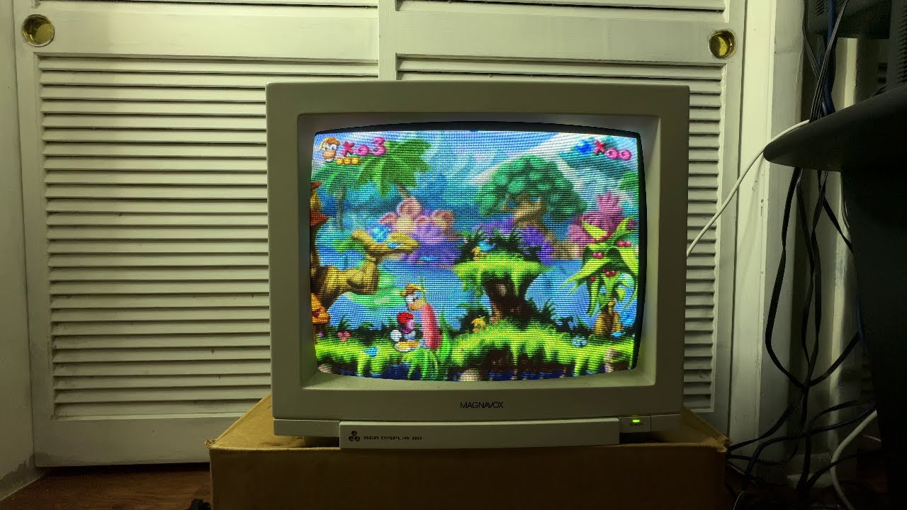 Magnavox CM8762 CRT monitor test: Rayman (PS1) - YouTube