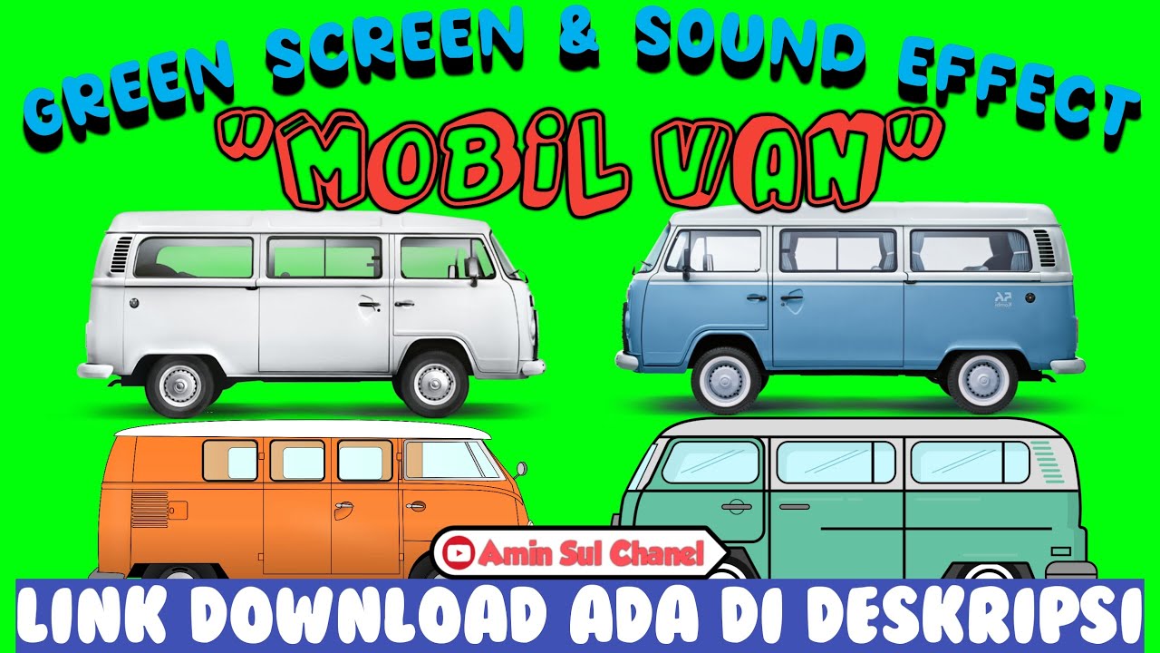 Green Screen Animasi Mobil Van|Sound Effect|Free Download #greenscreen ...