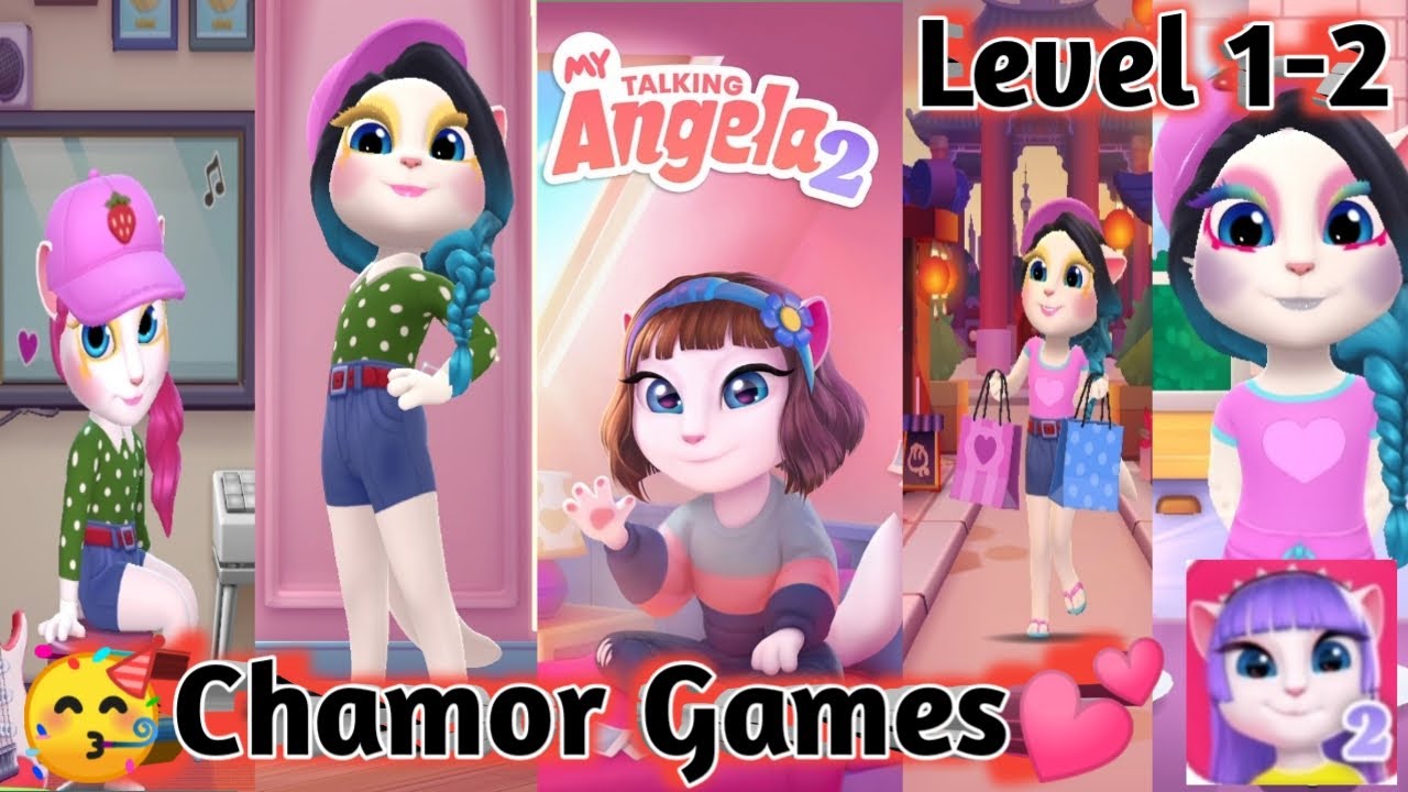 My Talking Angela 2: Level 1-2 Updated Version|Chamor Games - YouTube
