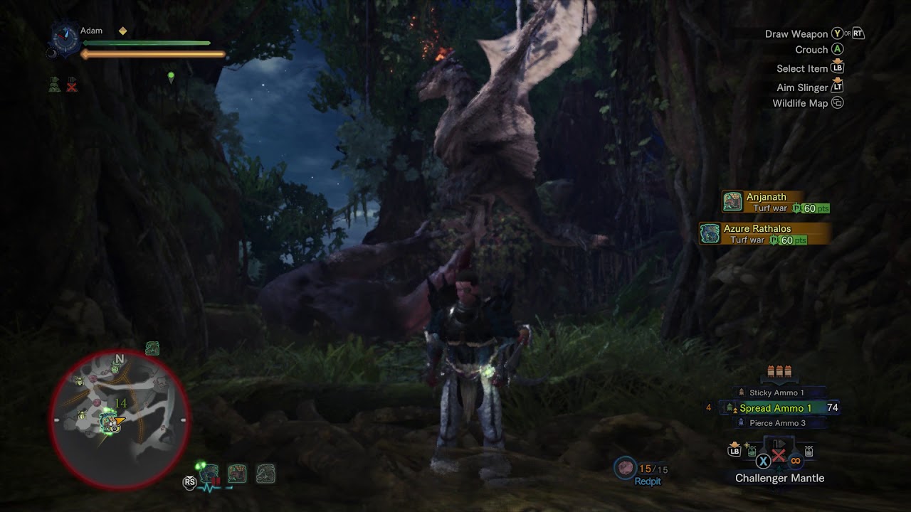 Azure Rathalos vs Anjanath - YouTube