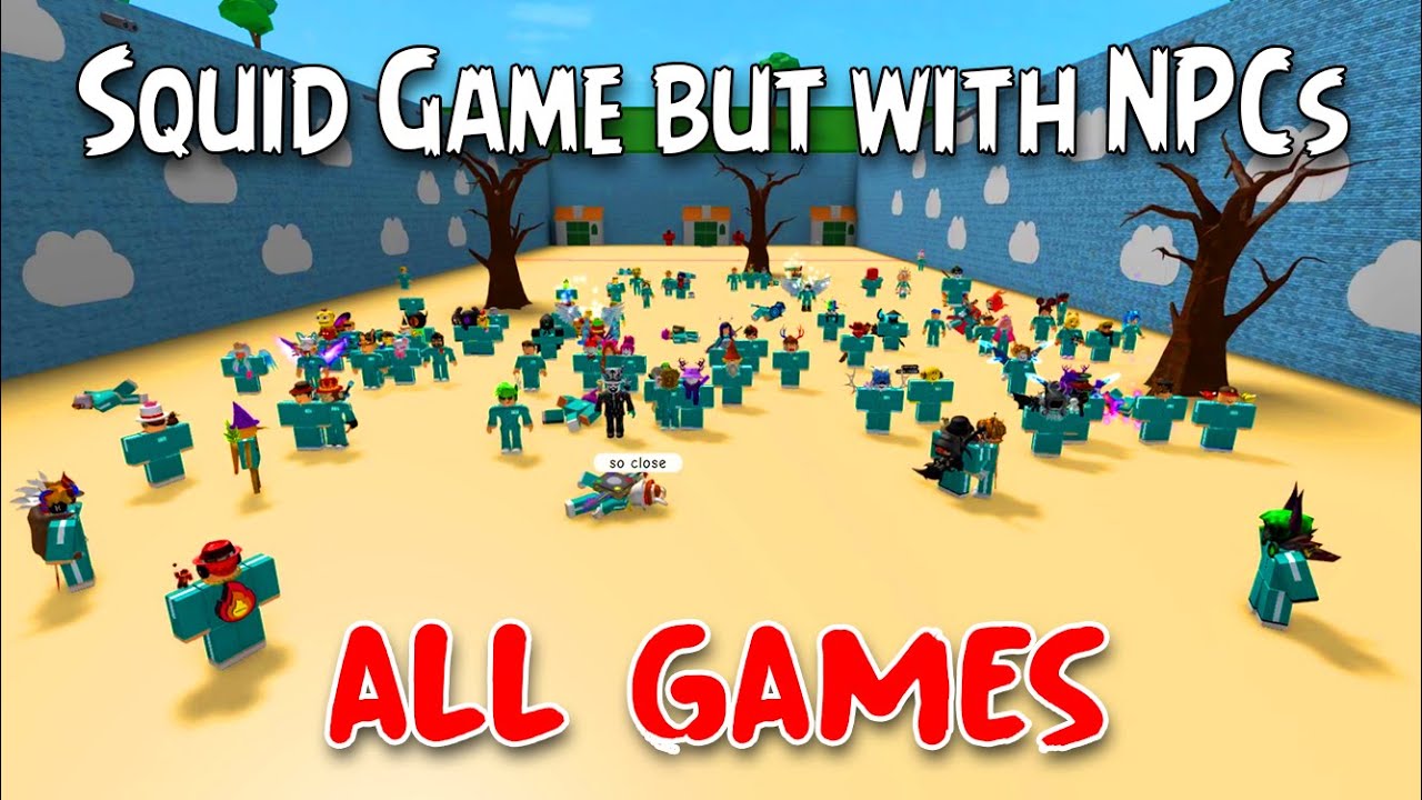 Squid Game but with NPCs and FREE ADMIN! - Full Gameplay - All Games [ROBLOX] - YouTube