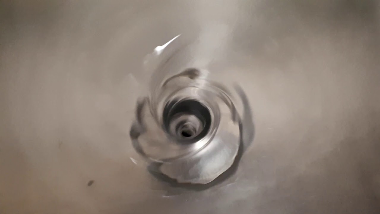 Left sink vortex with no milk this time - YouTube