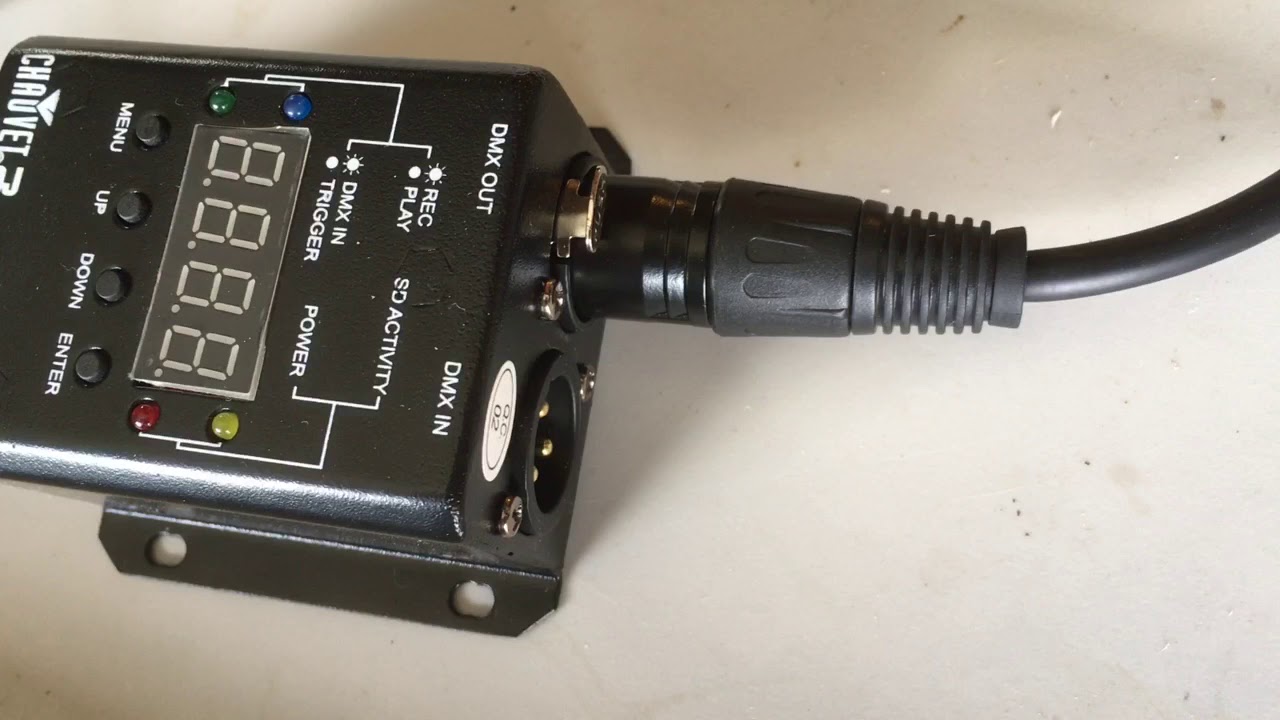 DMX lights for Haunted Houses using a Chauvet DMX-RT - YouTube