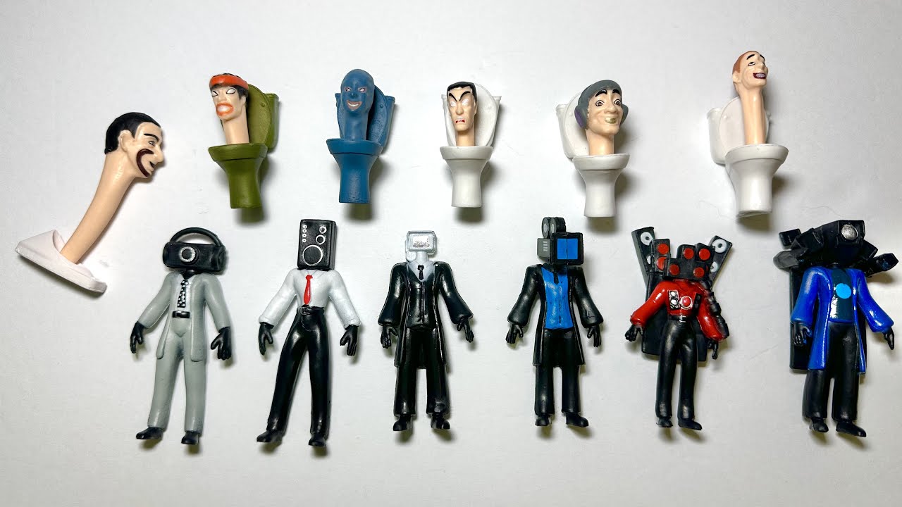 Skibidi Toilet Figures Unboxing - YouTube